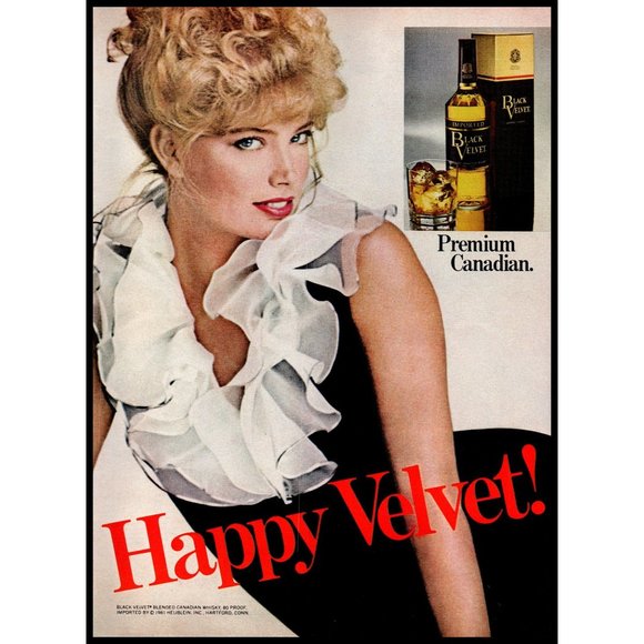 Black Velvet | Art | 981 Black Velvet Canadian Whisky Happy Velvet ...